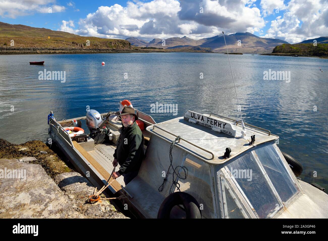 United Kingdom, Scotland, Highland, Inner Hebrides, Island of Ulva near ...