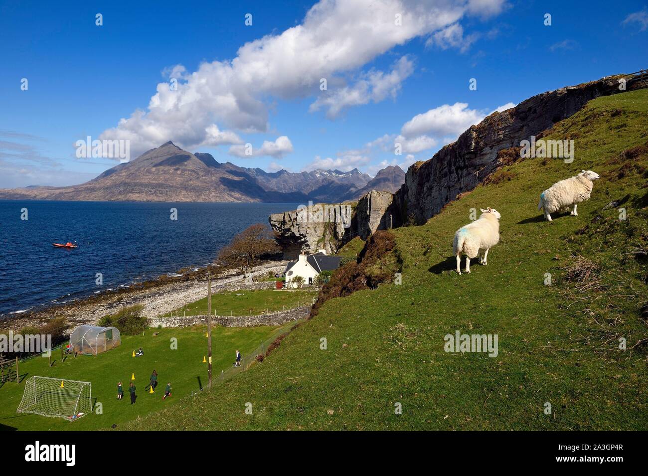 United Kingdom, Scotland, Highlands, Hebrides, Isle of Skye, Elgol ...