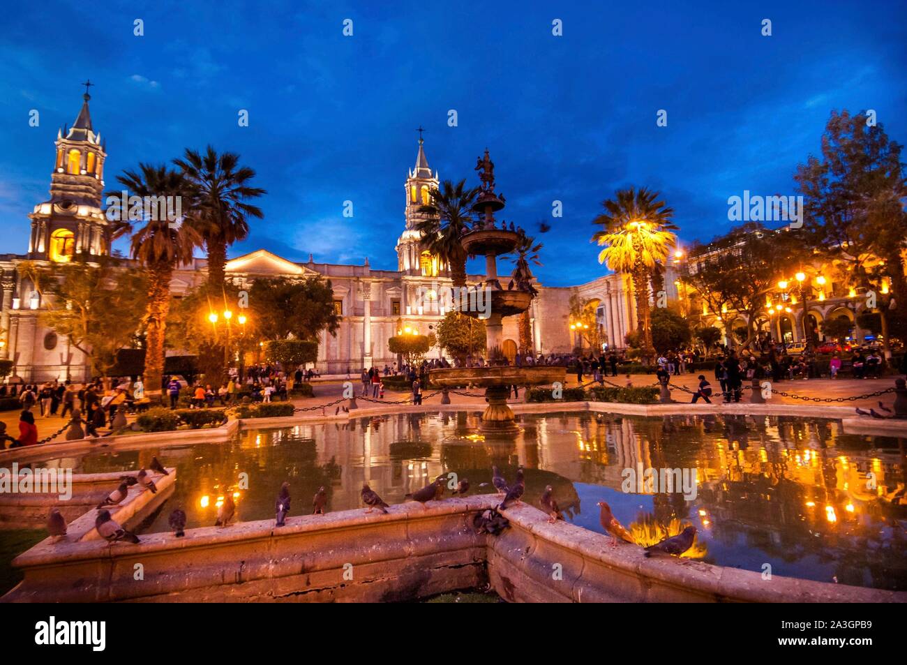 Peru arequipa fountain hi-res stock photography and images - Alamy