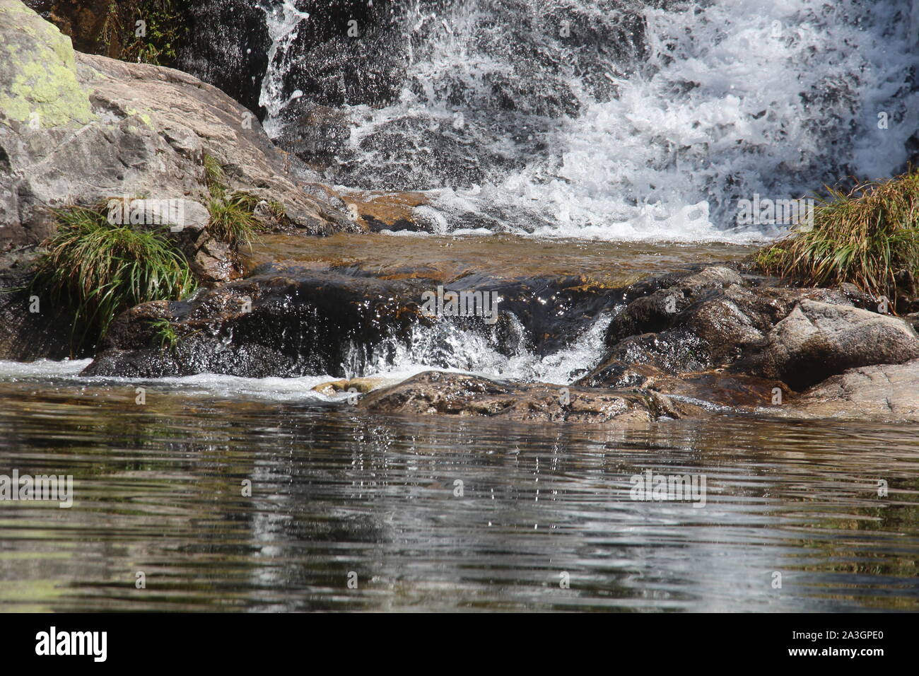 Water running, waterfall Stock Photo - Alamy