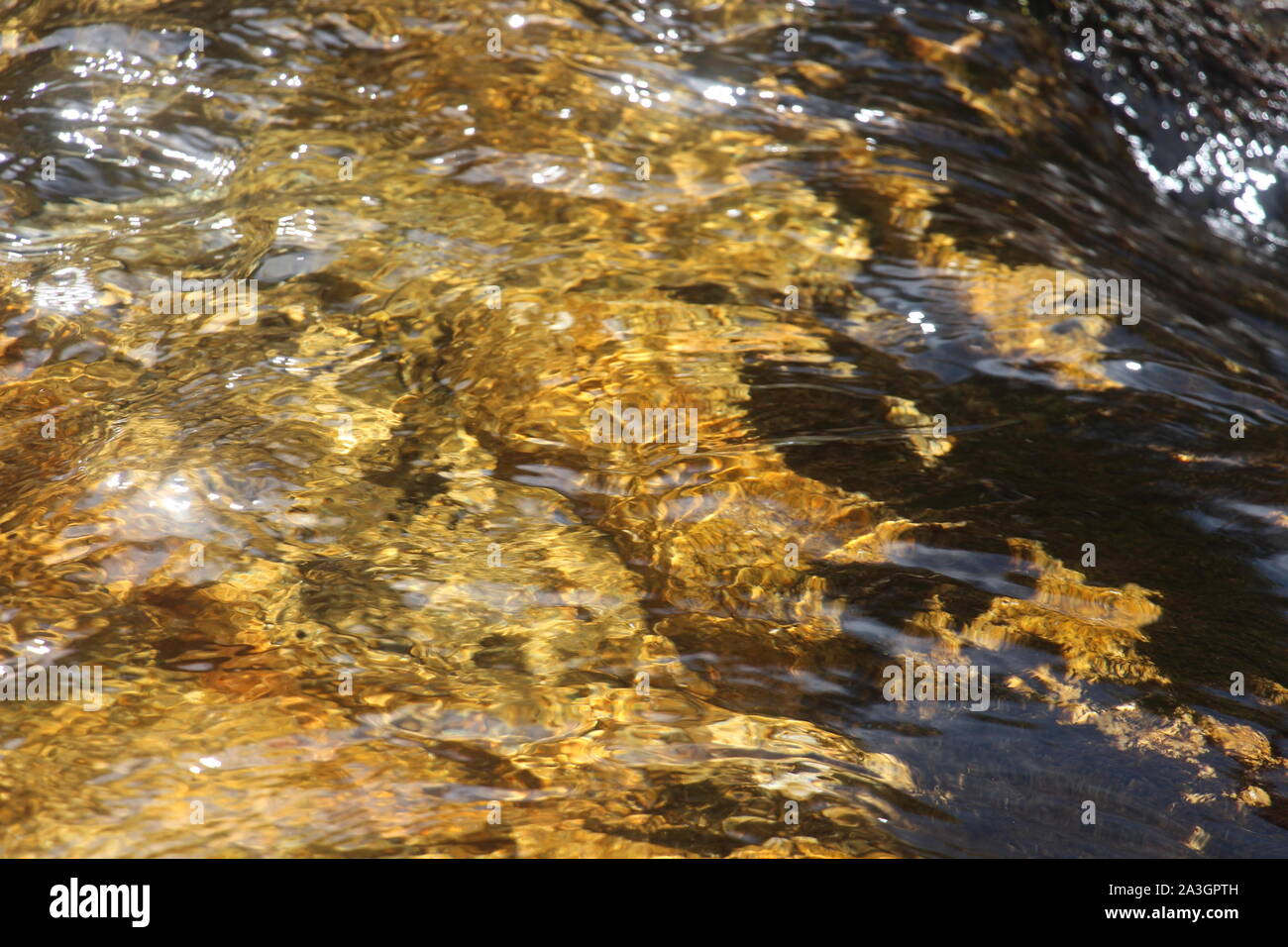 Running water in river Stock Photo - Alamy