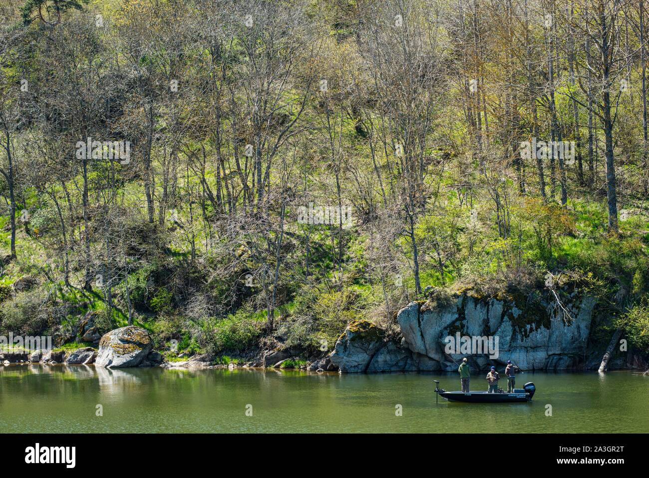 France, Lozere, Langogne, Lac de Naussac Stock Photo - Alamy