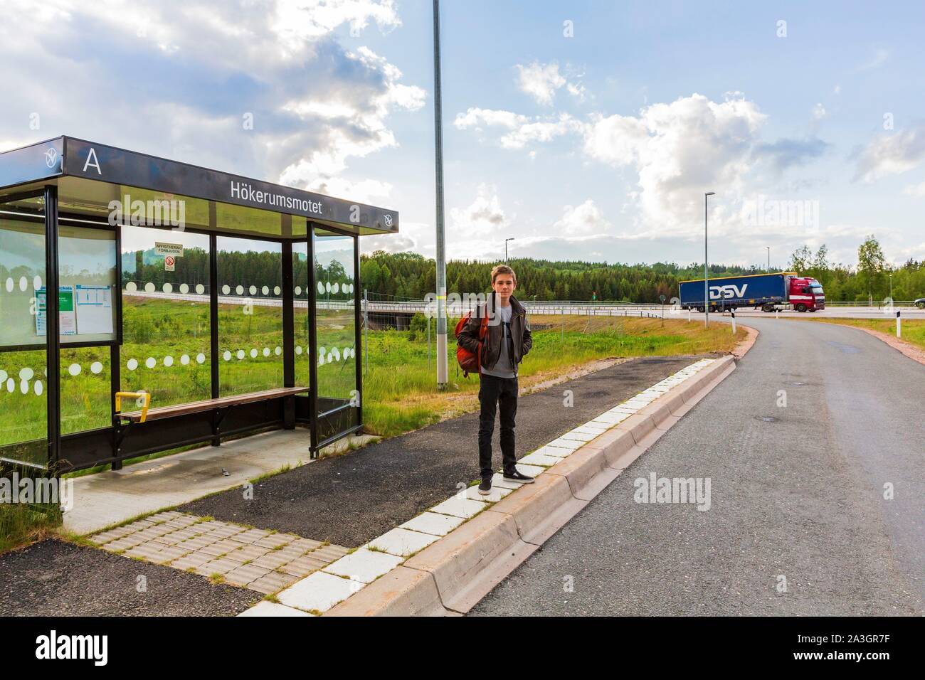 Bus stop sweden hi-res stock photography and images - Alamy