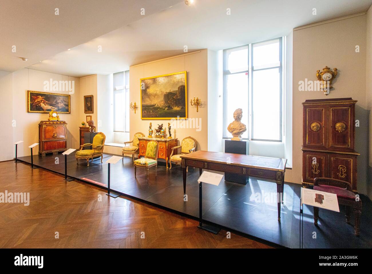 France, Paris, the Museum of Decorative Arts located in Marsan Pavillon ...