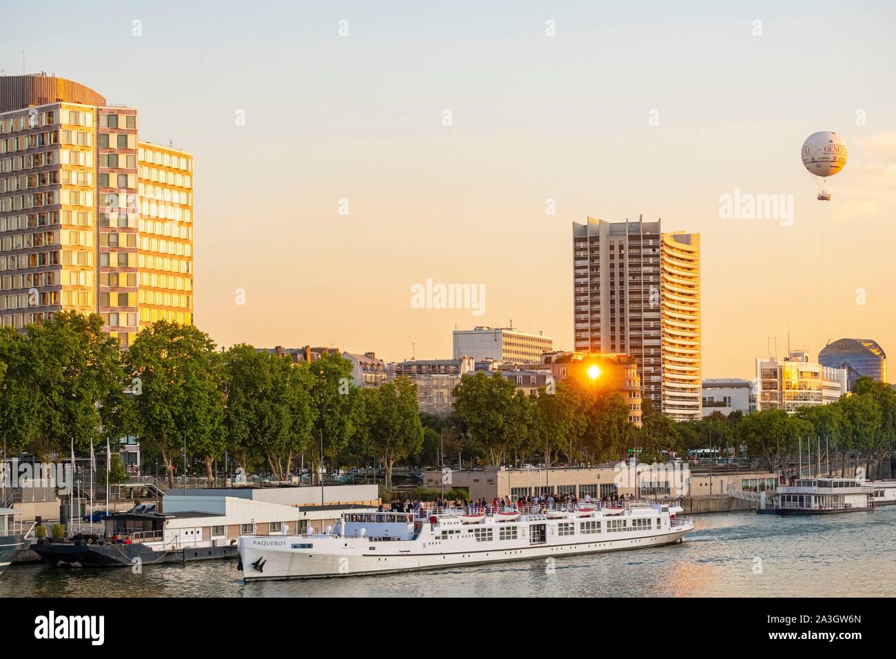 France, Paris, the buildings of the Front de Seine and the Paris ...