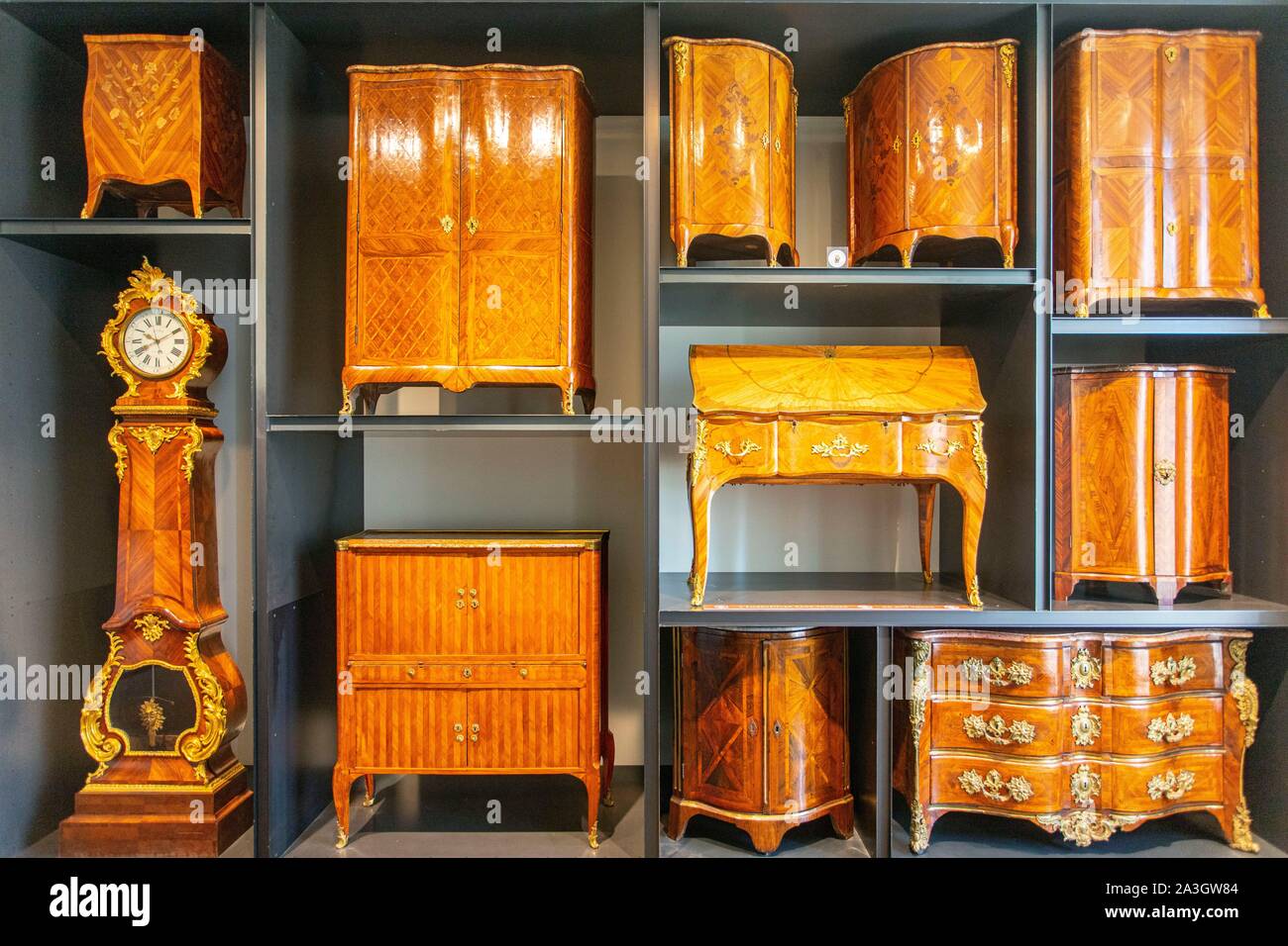 France, Paris, the Museum of Decorative Arts located in Marsan Pavillon ...