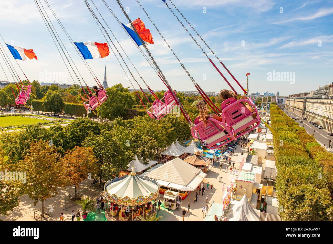 Paris park flag hi-res stock photography and images - Alamy