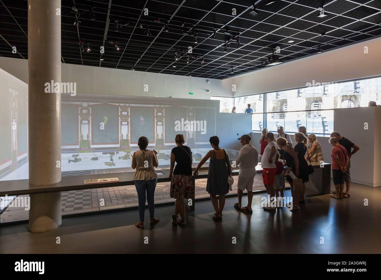 France, Gard, Nimes, Museum of Romanit Stock Photo - Alamy