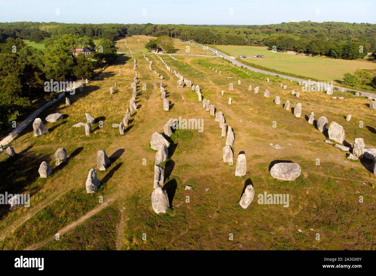 Carnac stones aerial hi-res stock photography and images - Alamy