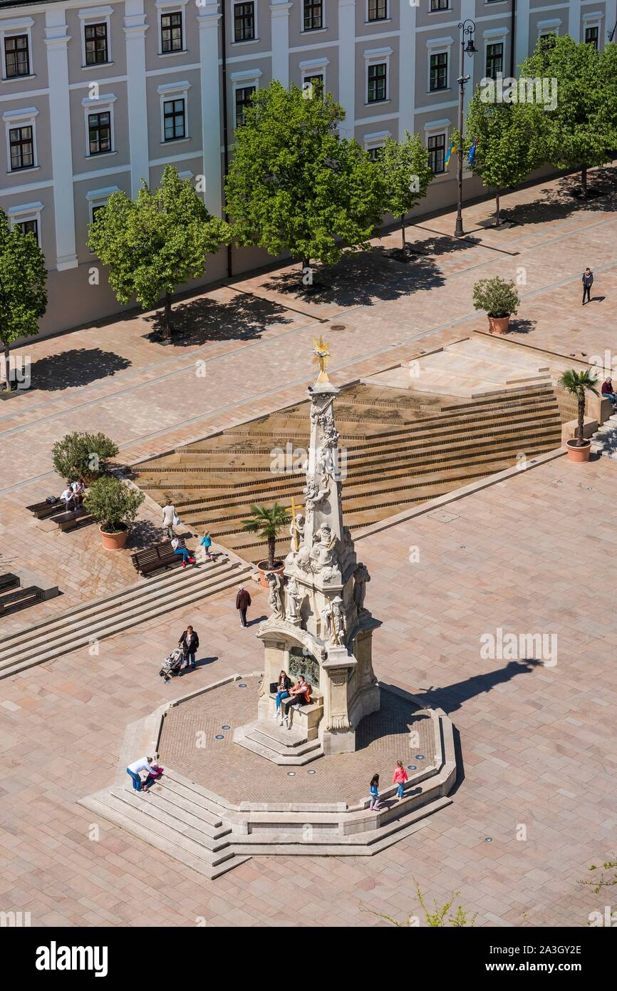 Hungary, Southern Transdanubia, Baranya County, Pecs, Holy Trinity ...