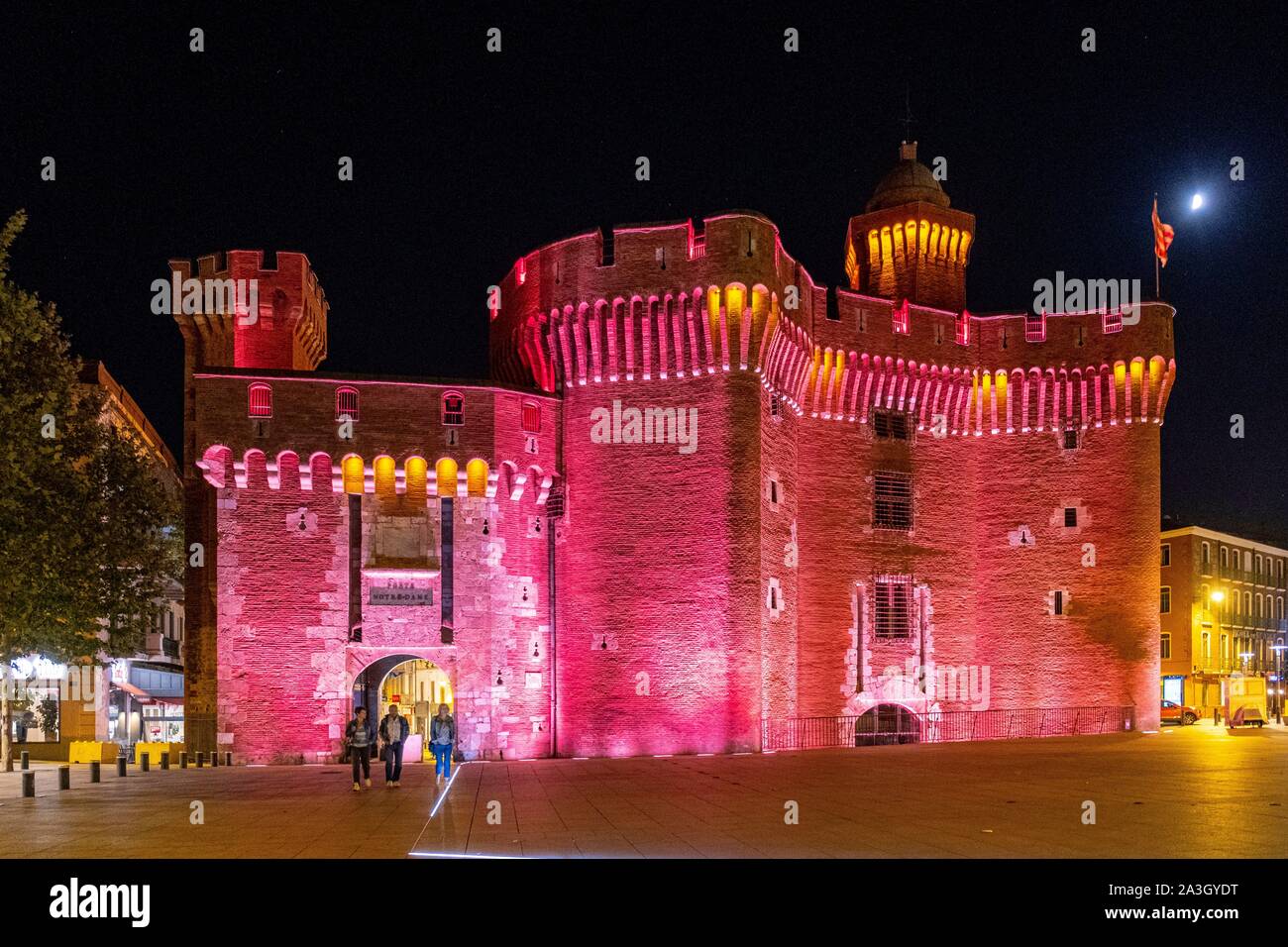Castle perpignan france castle hi-res stock photography and images - Alamy