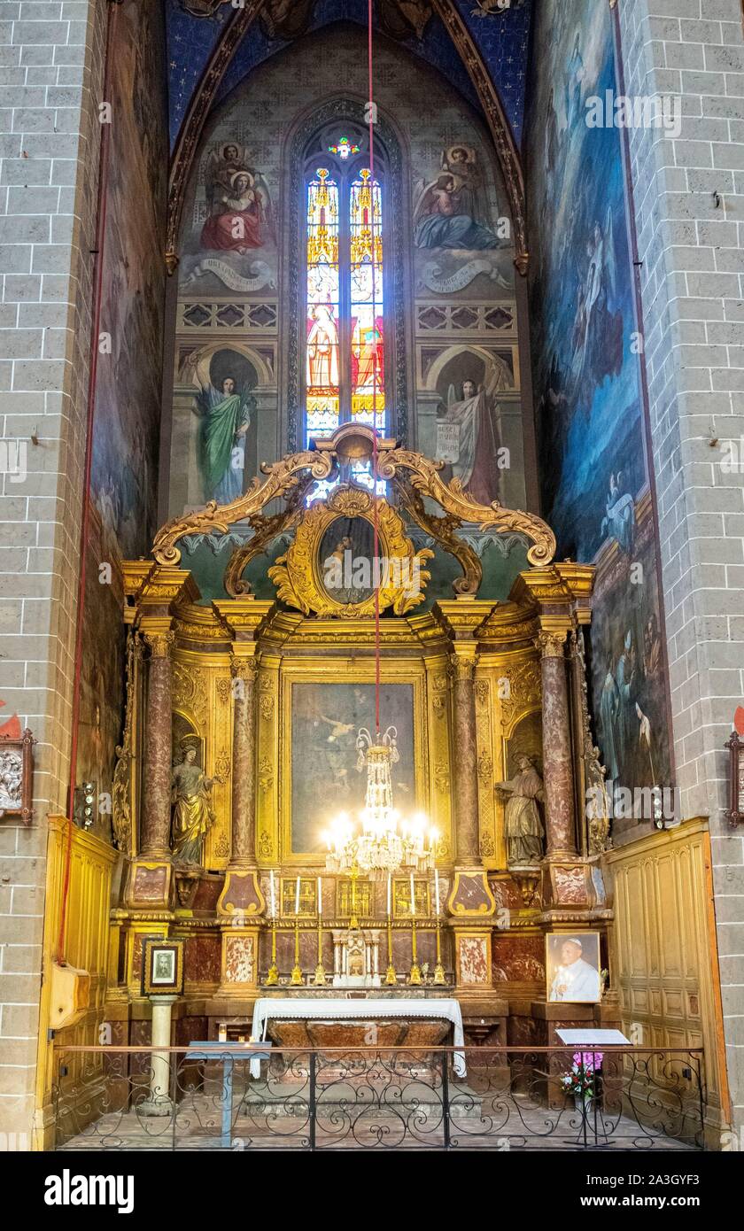France, Pyrenees Orientales, Perpignan, Saint John's Cathedral Stock ...