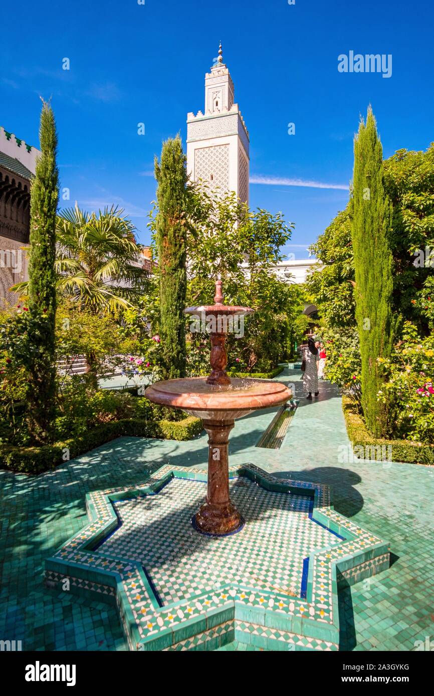 France, Paris, the Great Mosque of Paris Stock Photo - Alamy