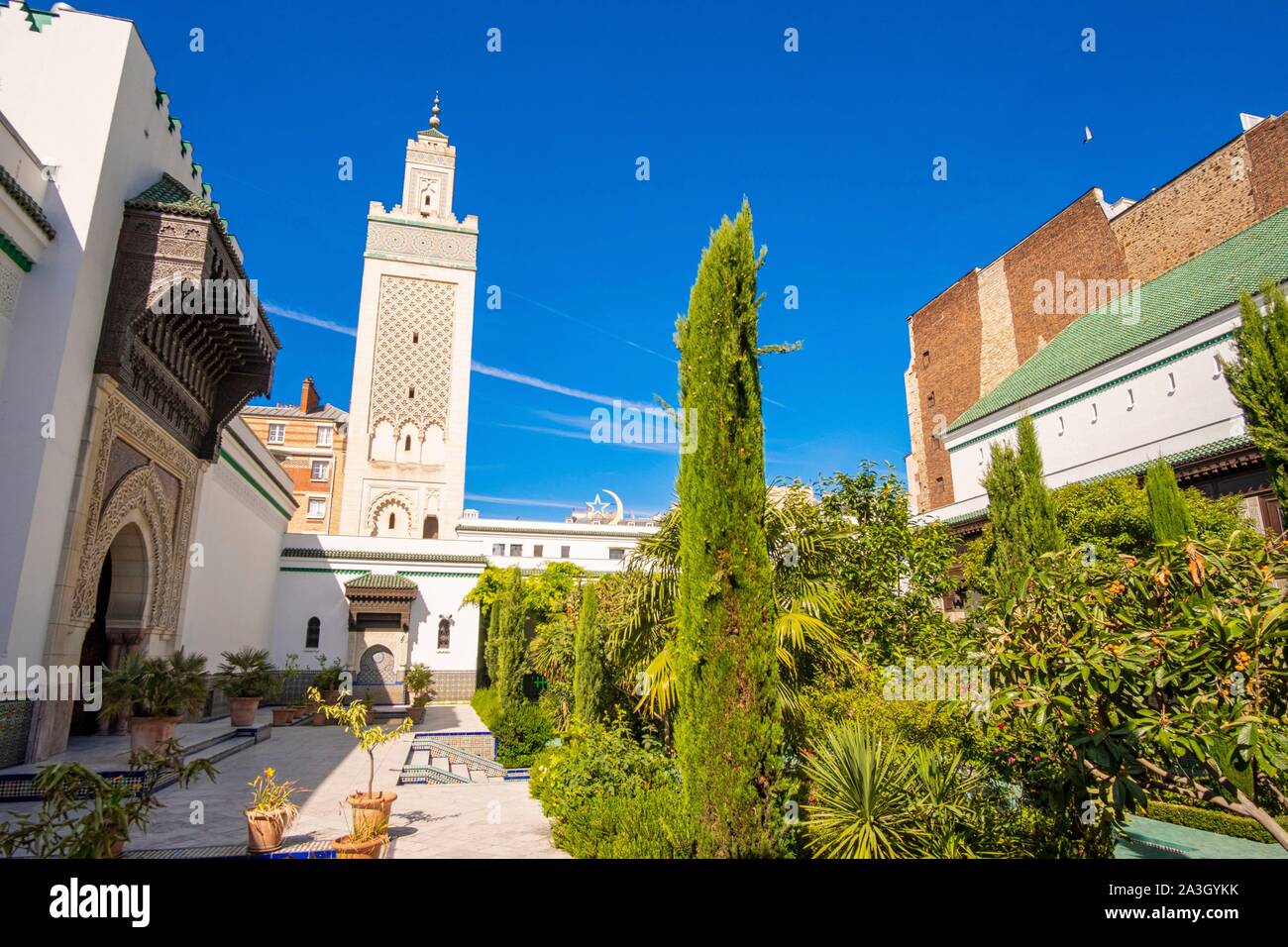 France, Paris, the Great Mosque of Paris Stock Photo - Alamy
