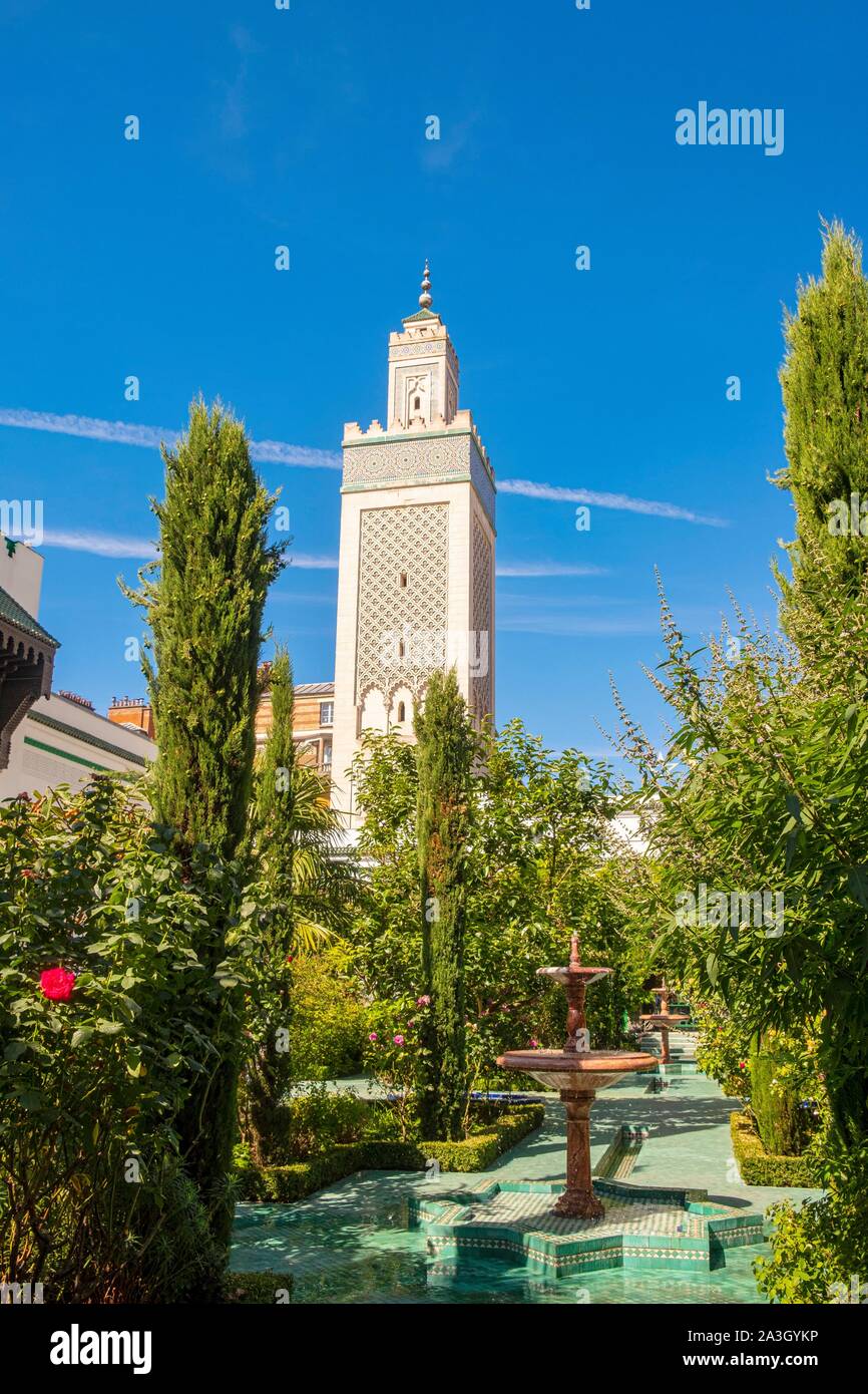 France, Paris, the Great Mosque of Paris Stock Photo - Alamy