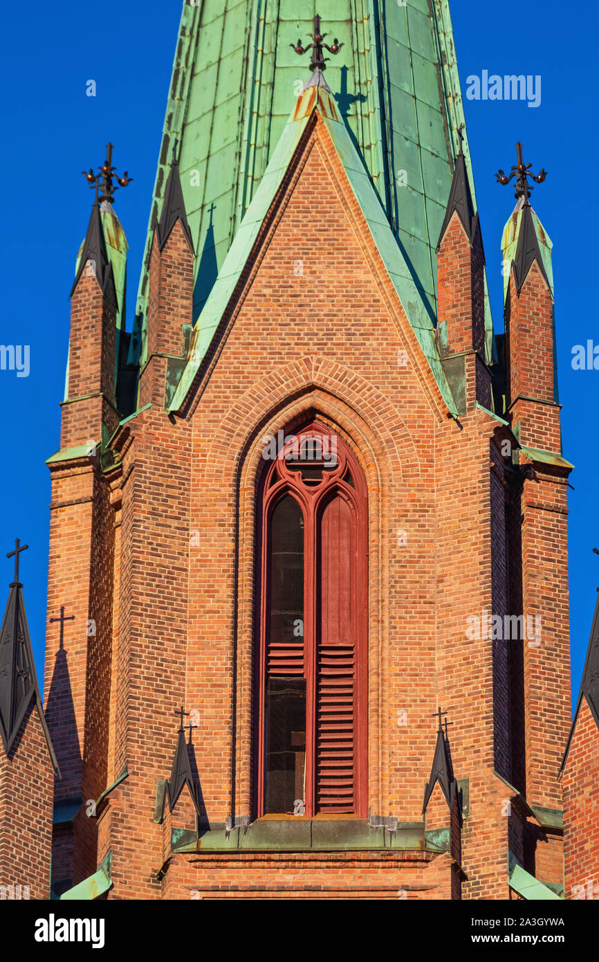 Bell Tower at Church in Drammen Norway Stock Photo - Alamy