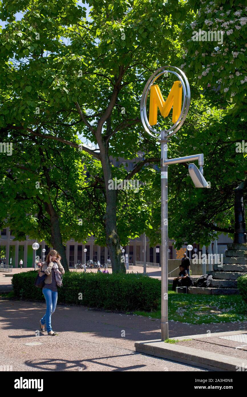 France, Seine Saint Denis, Bobigny, Pablo Picasso Metro Stock Photo - Alamy