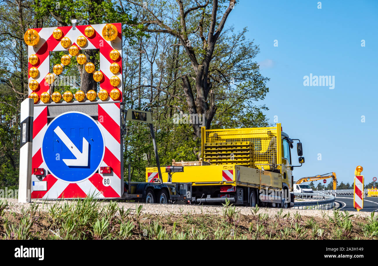 Construction vehicle on a construction site Stock Photo - Alamy
