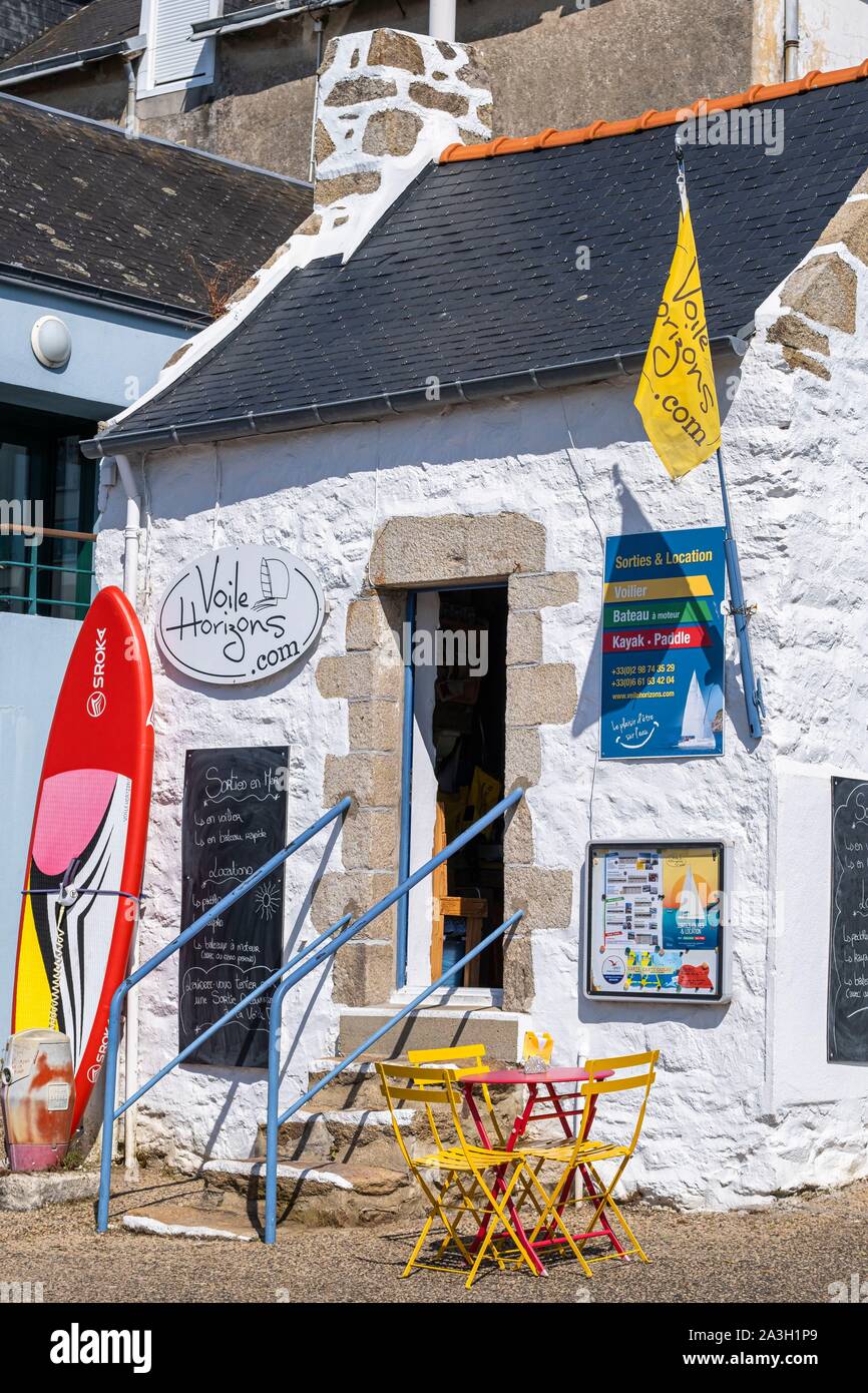 France, Finistere, Douarnenez, Treboul marina Stock Photo - Alamy