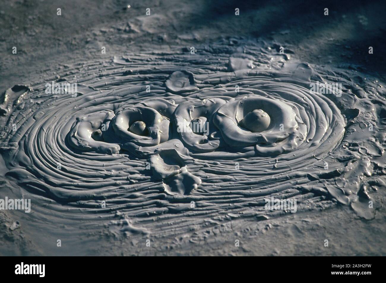 Russia, Kamchatka, Sources of mud in the Uzon caldera, Kamchatka Stock ...