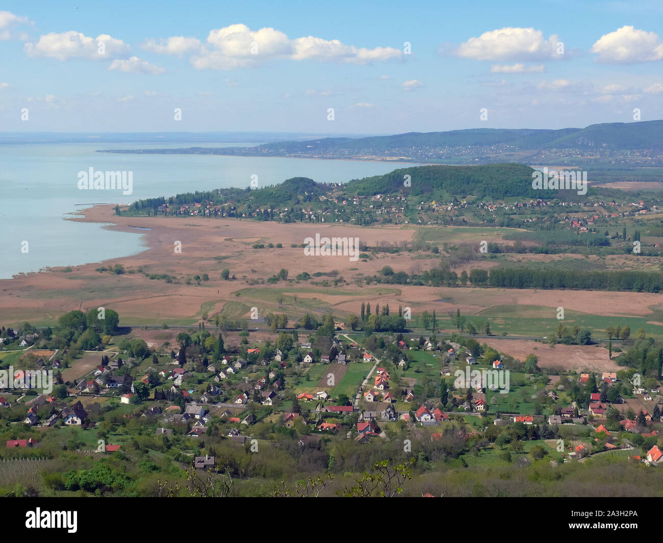 View of Lake Balaton from Badacsony Hill, Hungary, Magyarország, Europe ...