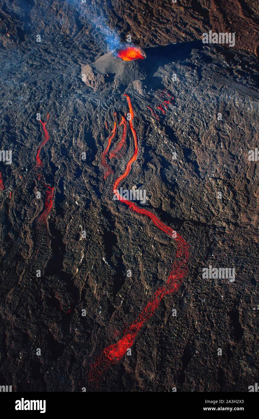 Piton de la fournaise eruption aerial hi-res stock photography and ...