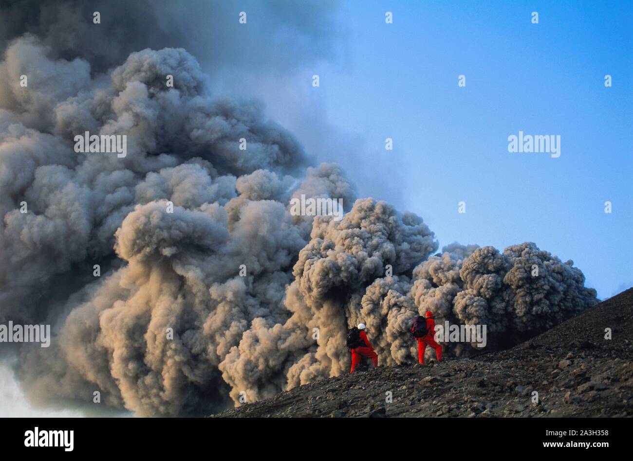 Indonesia, Strait of the Sunda, Eruption of Krakatau Volcano Stock ...