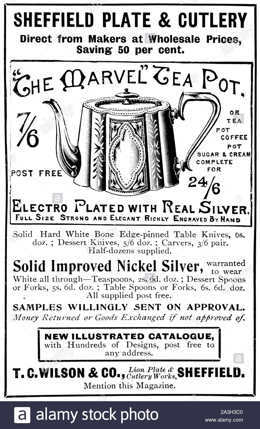 Victorian advert tea hi-res stock photography and images - Alamy