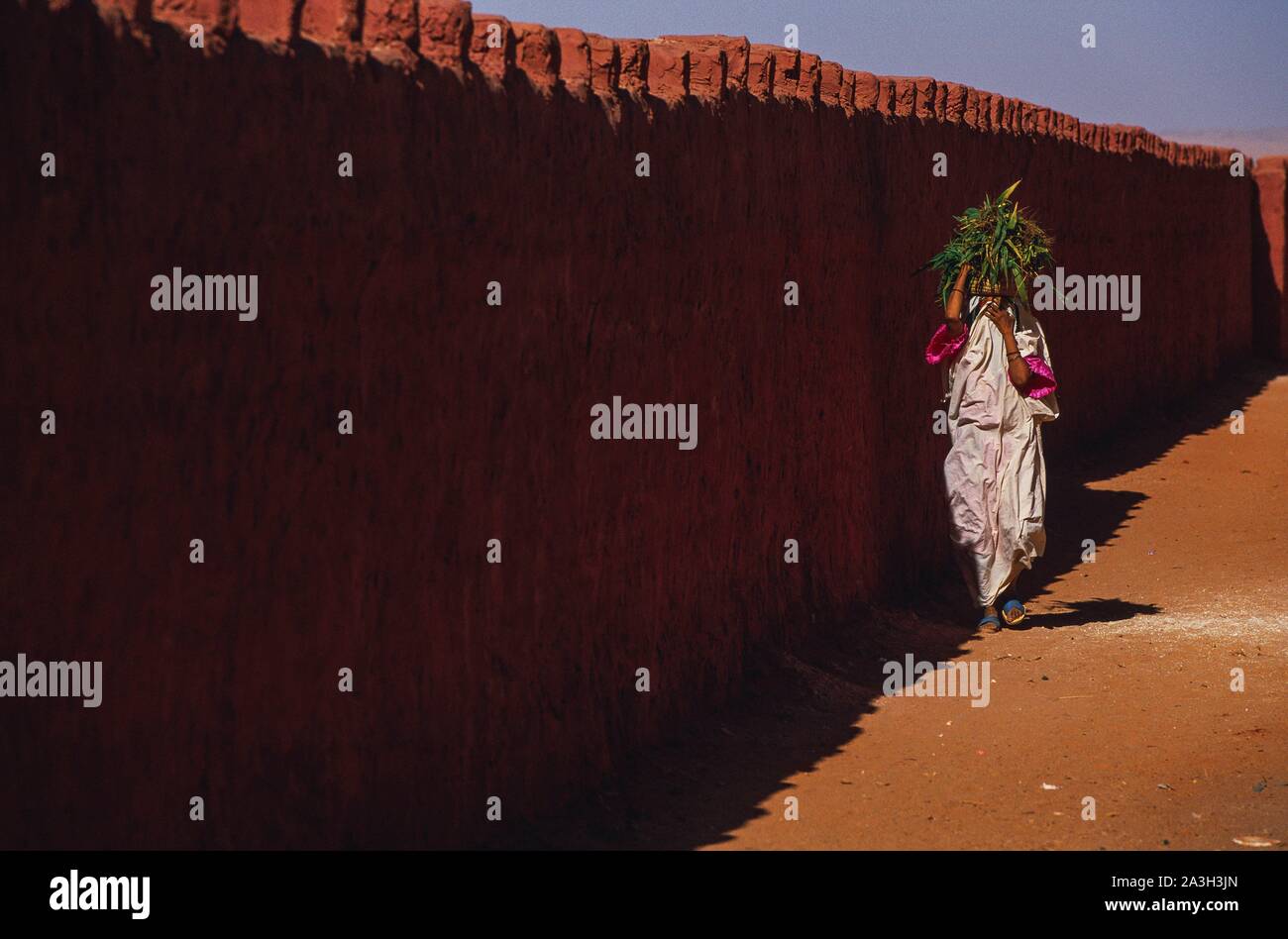 Algeria, Great Western erg, Sahara, Timimoun, Ancient streets of ...