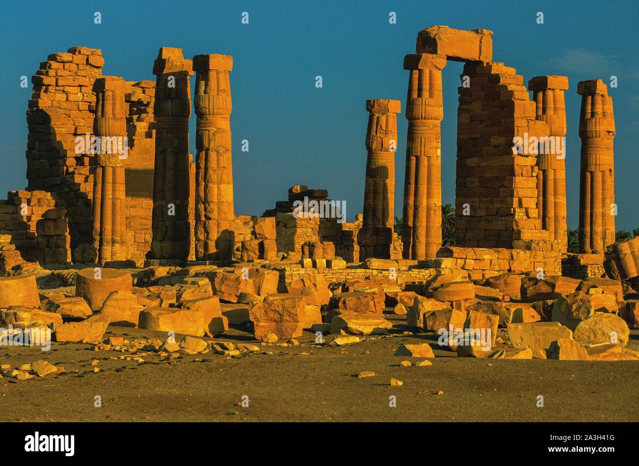 Sudan, Sahara, Temple of Soleb Stock Photo - Alamy