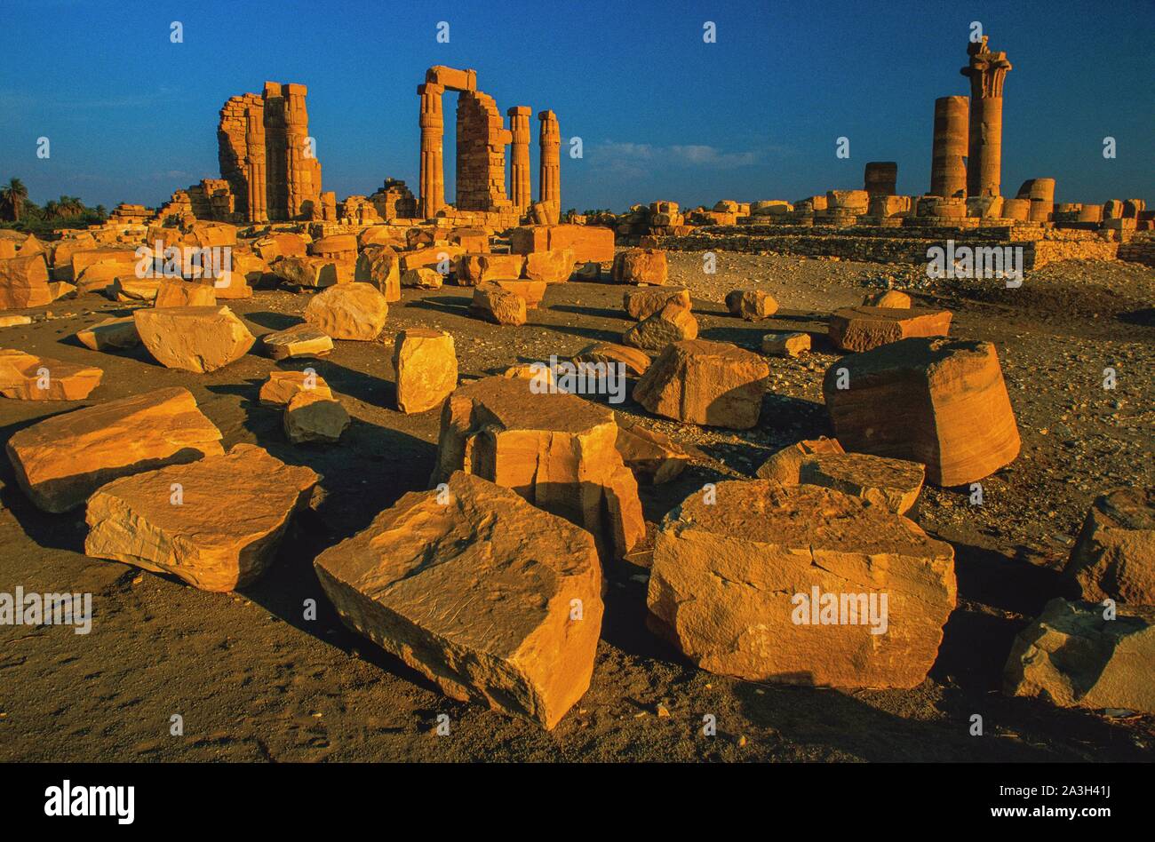 Sudan, Sahara, Temple of Soleb Stock Photo - Alamy