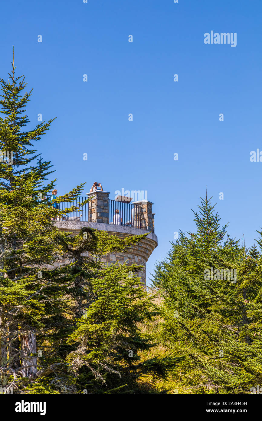 Summit of mount mitchell usa hi-res stock photography and images - Alamy