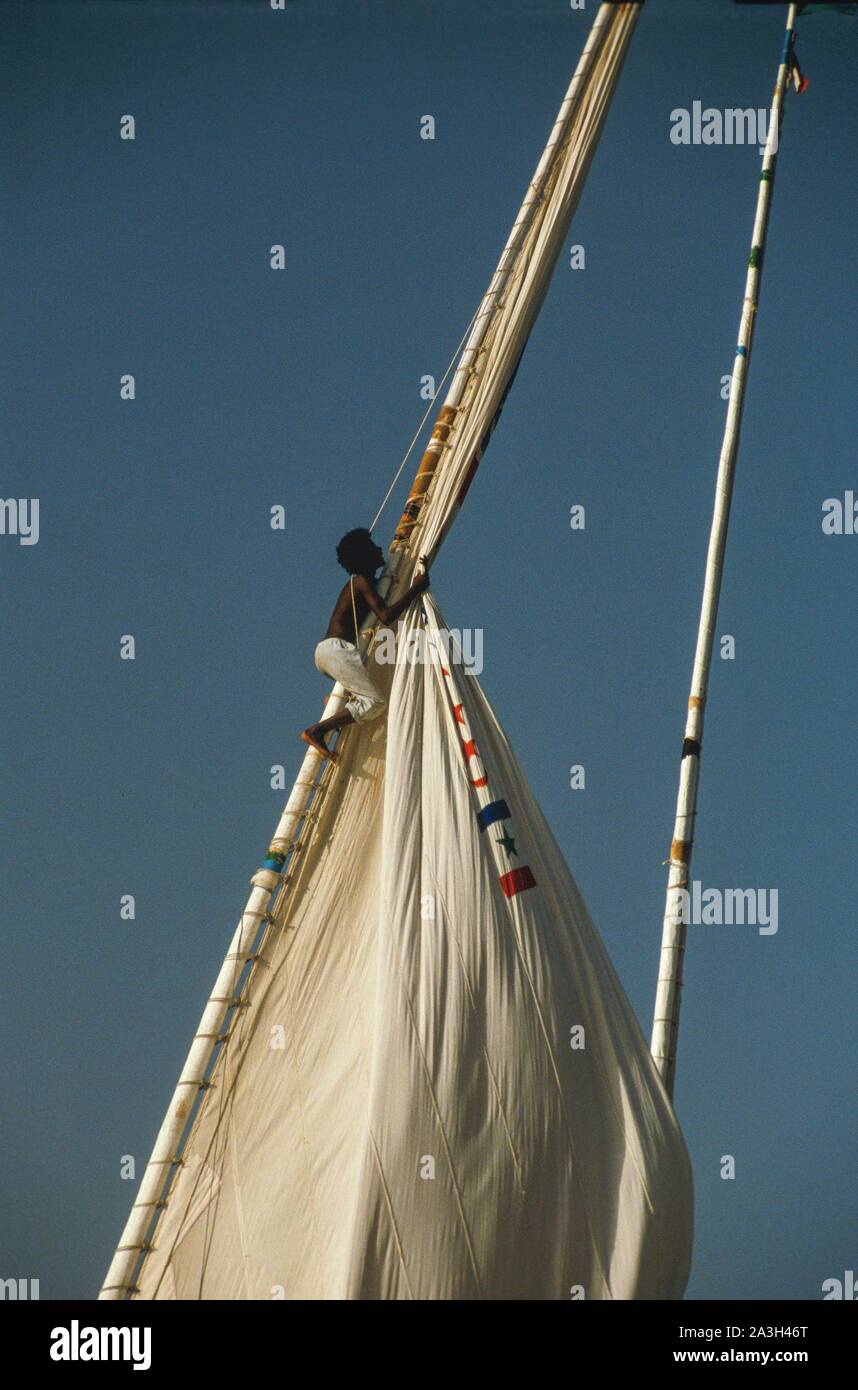 Egypt, Nile, Portraits of the inhabitants of the Nile Valley Stock ...