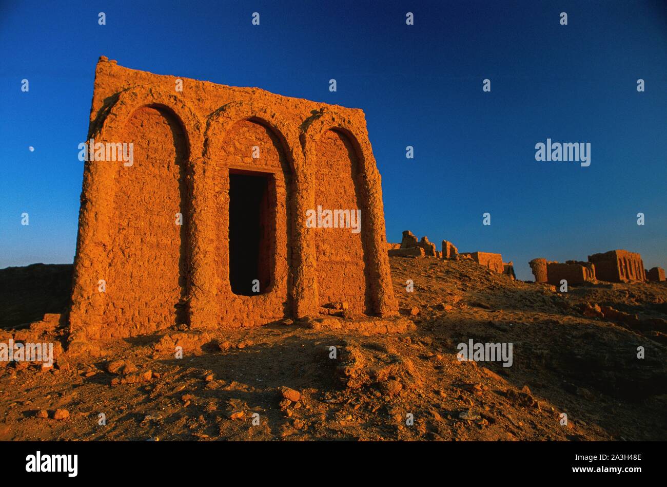 Egypt, Kharga Oasis, Paleochristian Necropolis Baqawat in the Kharga ...