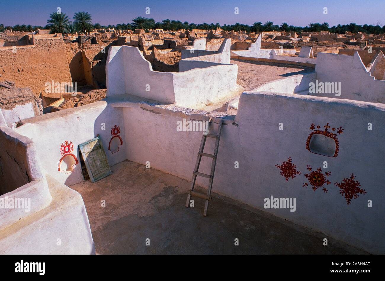 Libya, Sahara, Old Ghadames Oasis Stock Photo - Alamy