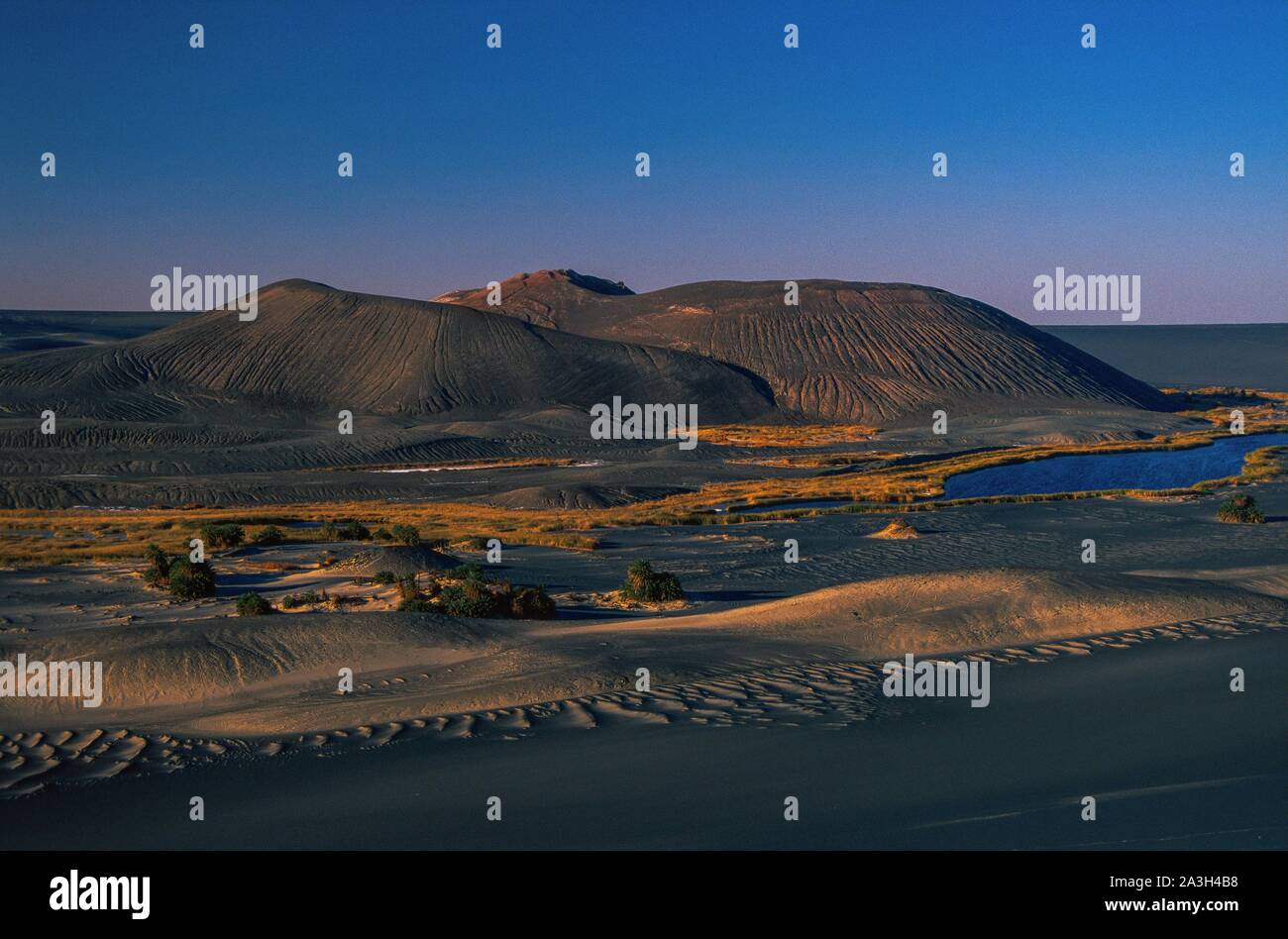 Libya, Sahara, Wawan Namus Volcano Stock Photo - Alamy