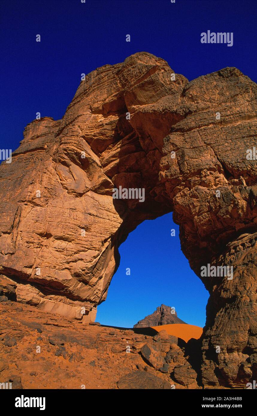 Libya, Sahara, Landscapes of the Akakus massif Stock Photo - Alamy