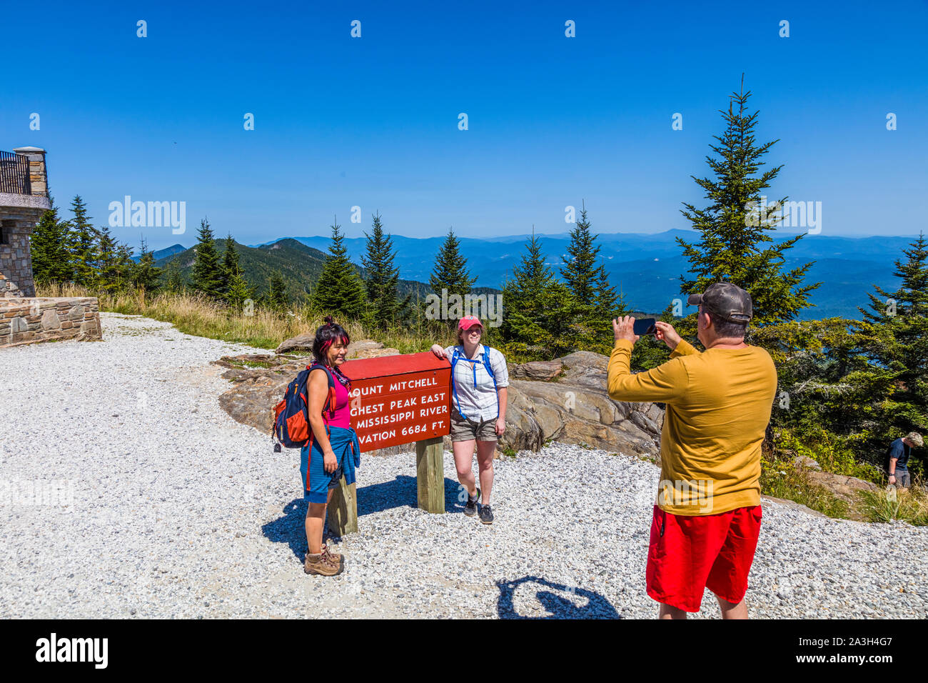 Summit of mount mitchell usa hi-res stock photography and images - Alamy