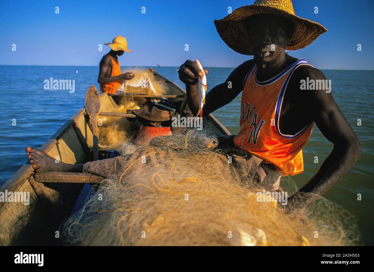 Chad, Ennedi, Sahara, Fishermen of Lake Chad Stock Photo - Alamy