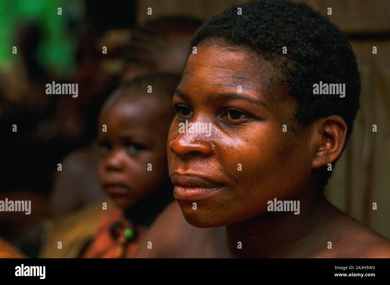 Congo, East, Lobeke, the Baka are a group of nomadic hunter-gatherers ...