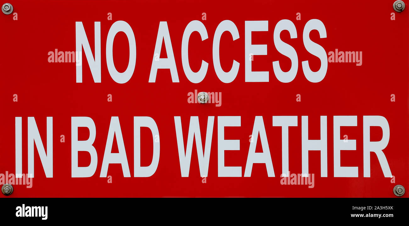 Bad weather sign hi-res stock photography and images - Alamy