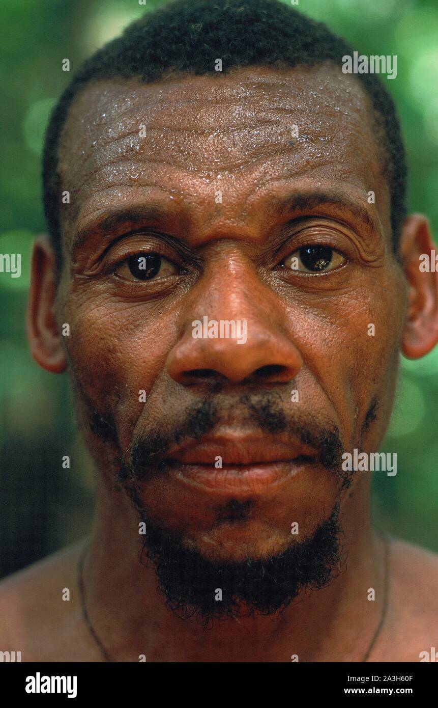 Congo, East, Lobeke, the Baka are a group of nomadic hunter-gatherers ...