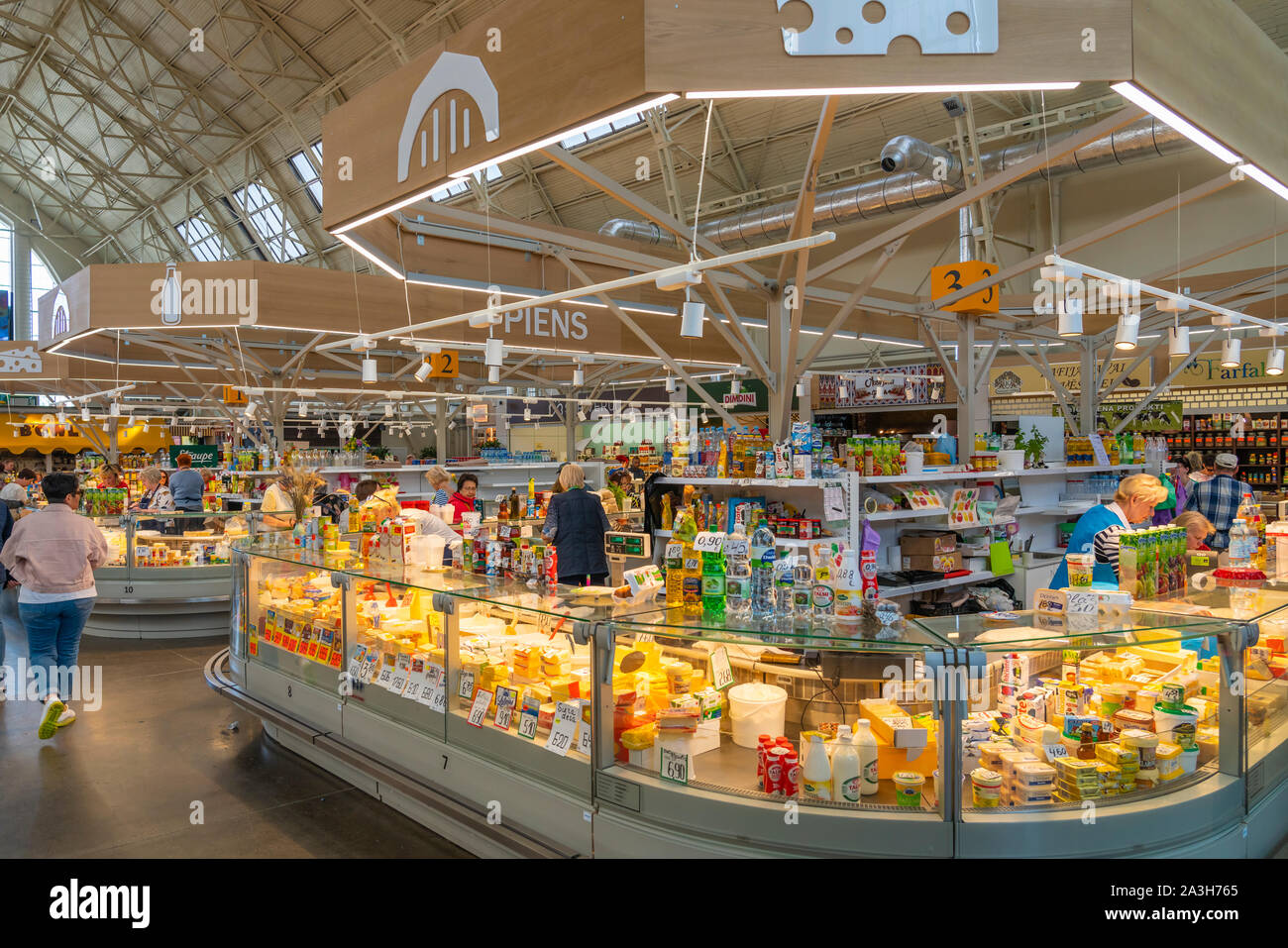 Riga central market interior hi-res stock photography and images - Alamy