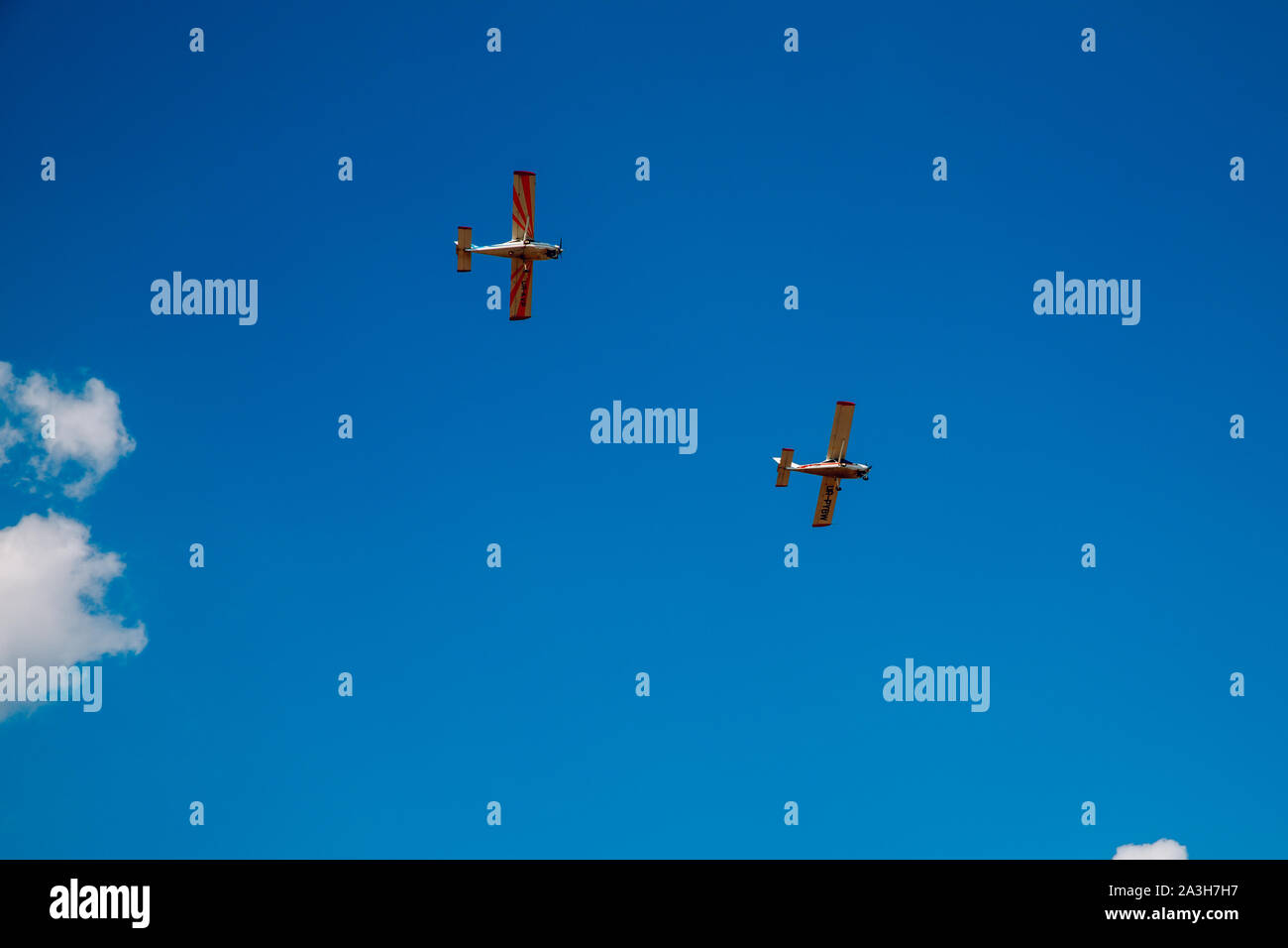 The plane makes a maneuver. Airplane in the sky - Passenger Airliner ...