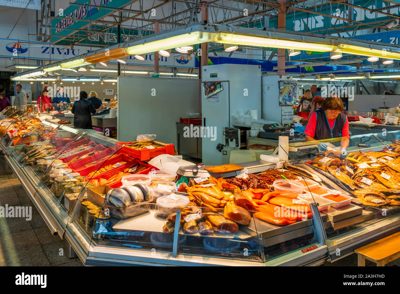 Riga central market interior hi-res stock photography and images - Alamy