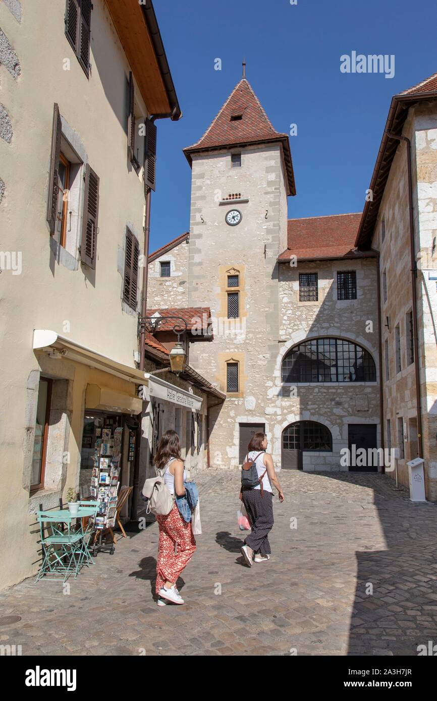 France, Haute Savoie, Annecy, Palais de l'Ile, old prison which today ...