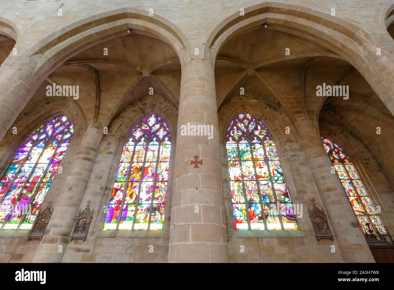 Medieval stained glass window 15th century hi-res stock photography and ...