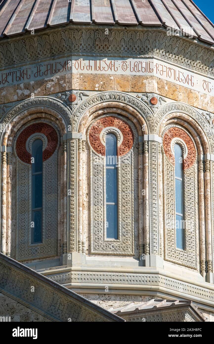 Georgia, Kakheti region, Sighnaghi, Bodbe monastic complex dedicated to ...