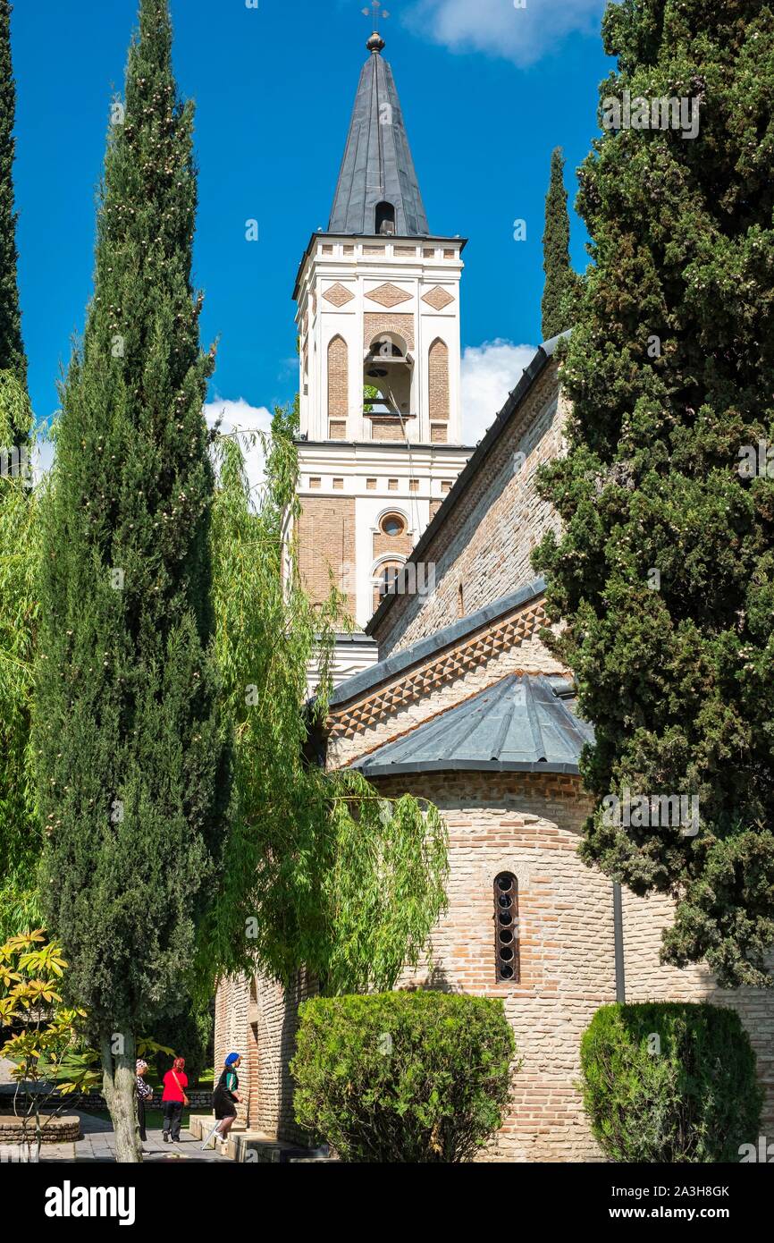 Georgia, Kakheti region, Sighnaghi, Bodbe monastic complex dedicated to ...