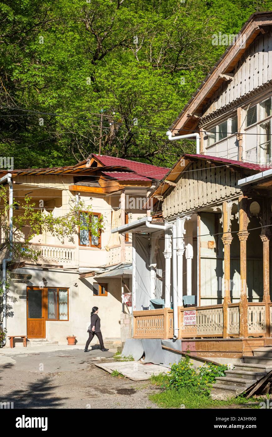 Georgia, Samtskhe-Javakheti region, Borjomi resort town, traditional ...